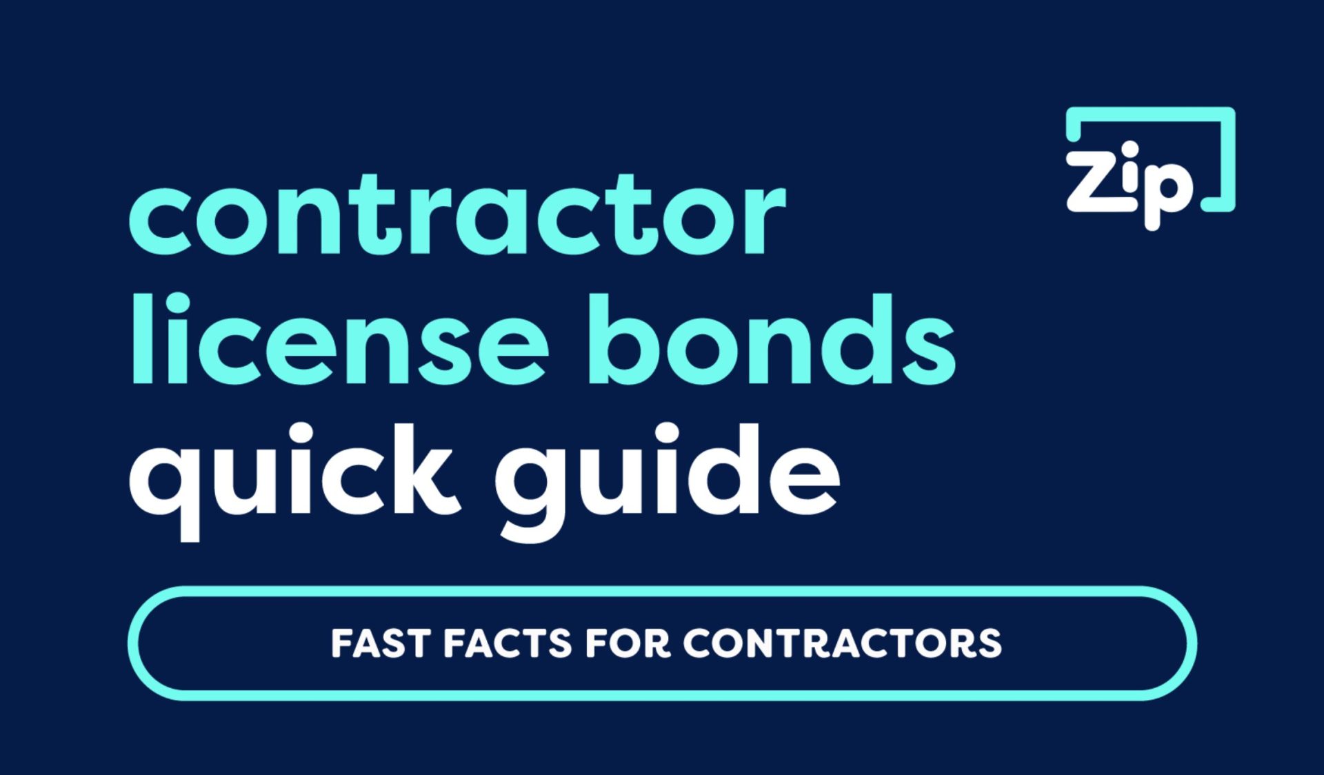 The Contractor’s Quick Guide to License Bonds (Infographic) - ZipBonds